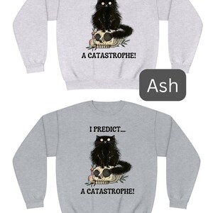 Unisex, Black Cat, Catastrophe, Cat Pun Sweatshirt, Witchy Hoodie - Etsy