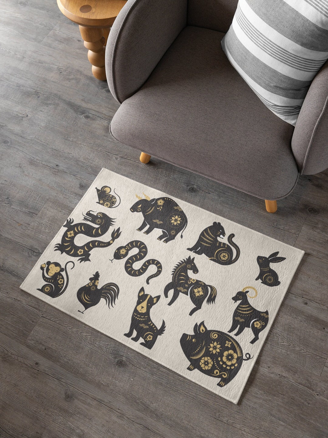 Chinese Zodiac, Lunar New Year, Entrance Mat, Mom Gift, Grandma Gift - Etsy