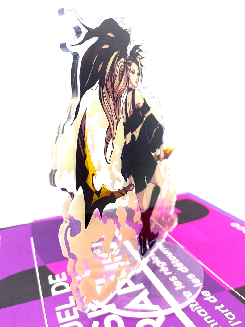 Standee KD/A Akali THE BADDEST Action Figure Acrylic Plastic Skin ...