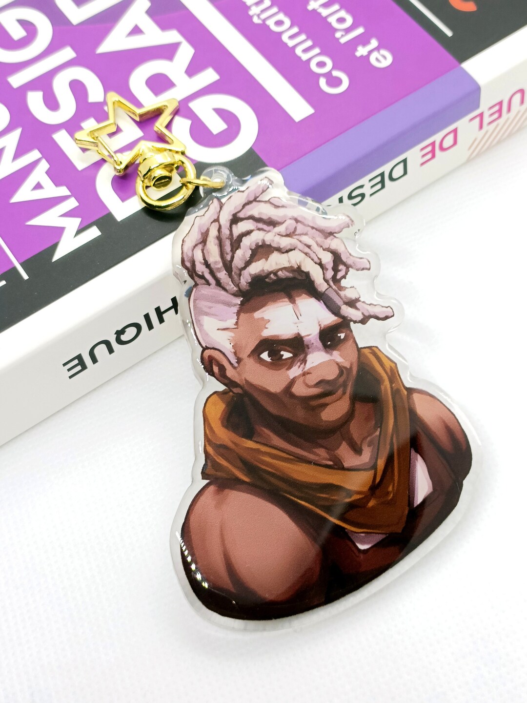 Keychain Ekko ARCANE Metal Acrylic Plastic Skin League of Legends ...