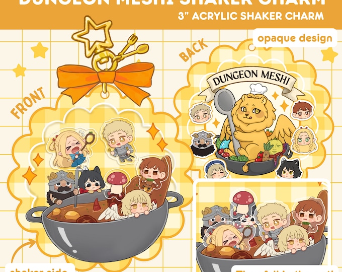 Dungeon Meshi Acrylic Shaker Charm - Etsy