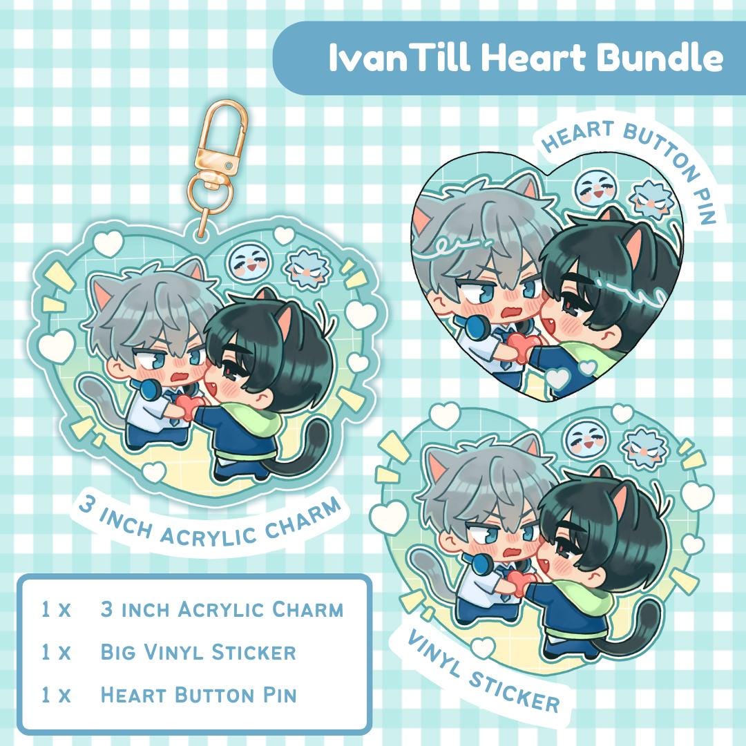 ALNST - Ivantill Heart Acrylic Charm Bundle - Etsy Australia