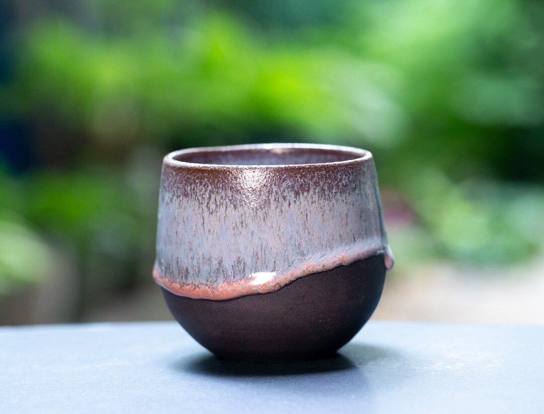 Purple Frills Handmade Pottery Ceramic Stoneware Mug Tumbler for Coffee ...