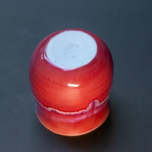 Red Lace Handmade Pottery Ceramic Stoneware Mug Tumbler for Coffee or ...