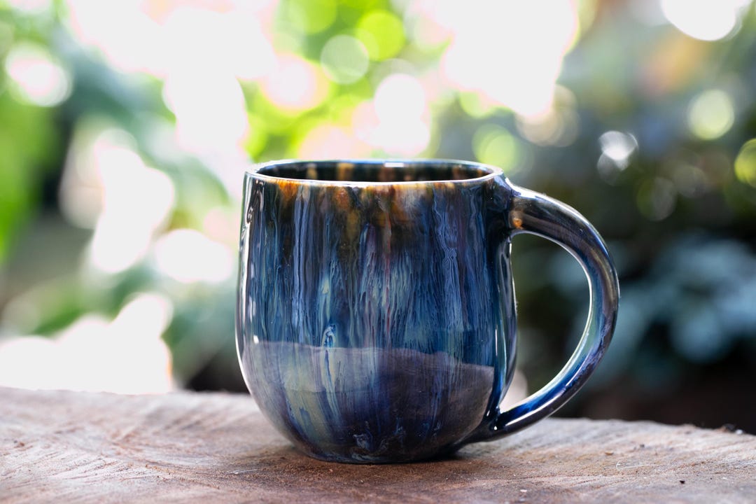 Meteor Shower Handmade Pottery Ceramic Stoneware Mug for Coffee or Tea ...
