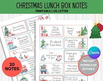 Printable Lunch Box Notes for Kids Winter Lunch Box Jokes - Etsy