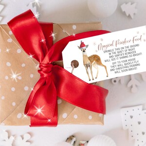 Printable Reindeer Food Tags, Magical Reindeer Food Tag, Christmas Eve ...
