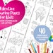 Valentine Coloring Pages for Kids BUNDLE, Toddler Coloring Pages, Kid ...