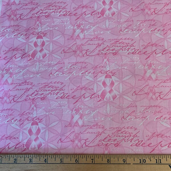 Breast Cancer Fabric - Etsy
