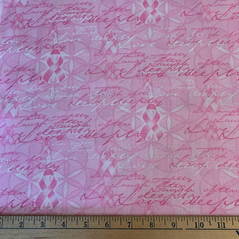 Breast Cancer Fabric - Etsy