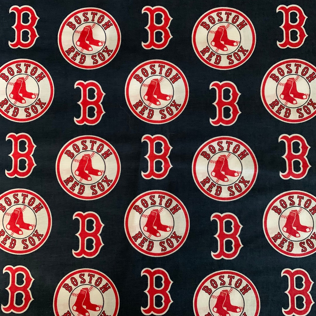 Boston Red Sox Cotton Fabric 1 1/2 Yards American League Baseball MLB ...