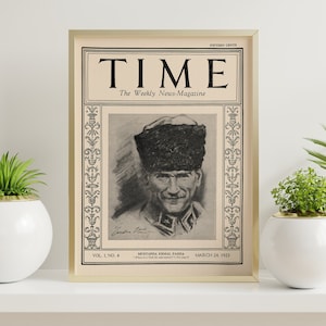 Mustafa Kemal Atatürk | Time Magazine 1923 | Wall Art | Home Decor ...