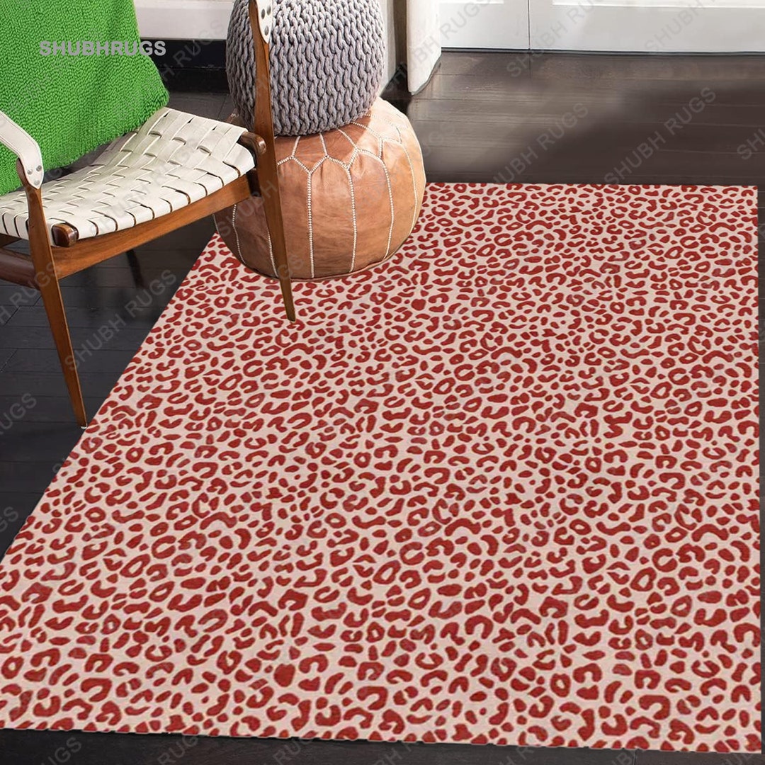 Leopard Skin Patter Rug Hand-tufted Fine Wool Area Carpet, Runner ...