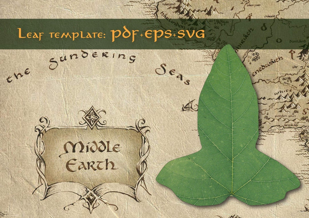Leaf Template Lord of the Rings - Download File - Leaf Template Lord of ...