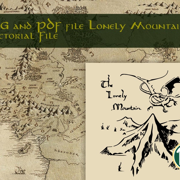 Lonely Mountain Map - Etsy