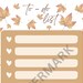 Autumn Fall Falling Leaves Digital Notes and to Do Download - Etsy