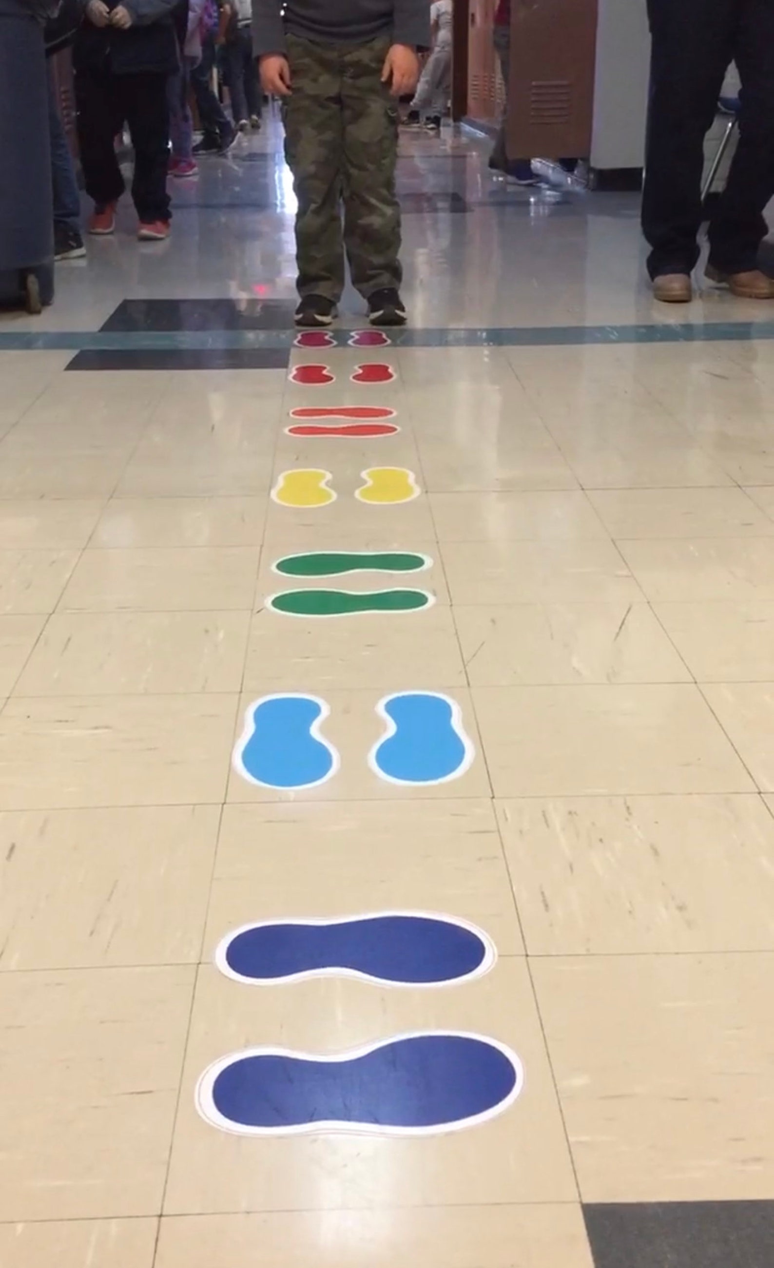 Hands and Feets Movement Sensory Path, Educational Decal, Sensory Path ...