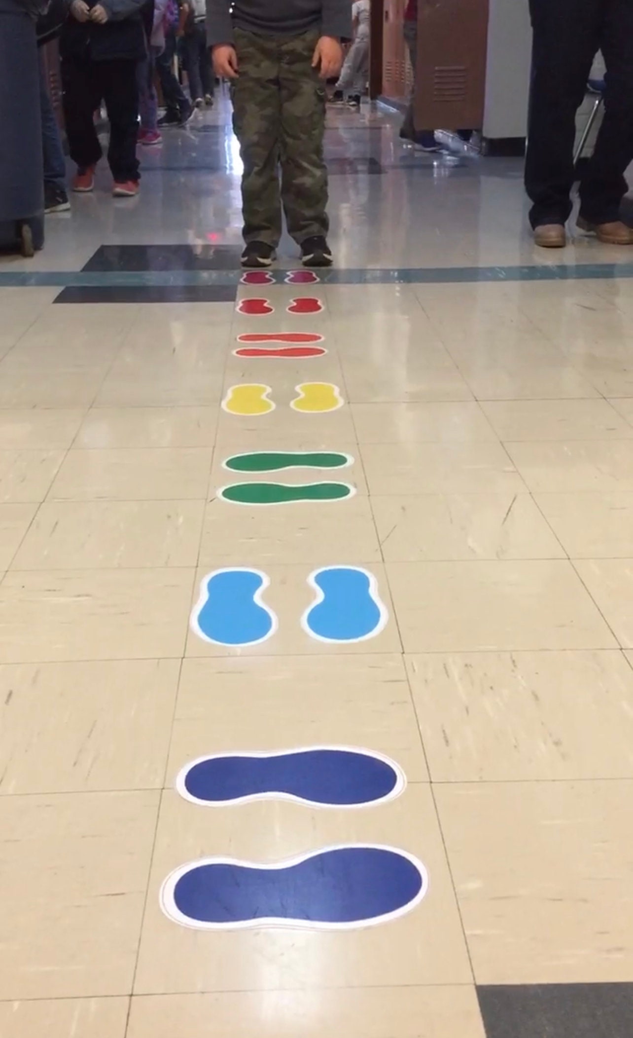 Hands and Feets Movement Sensory Path, Educational Decal, Sensory Path ...