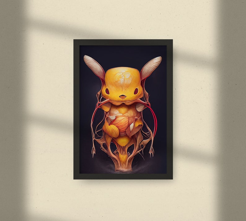 Pokemon Anatomy Series : Raichu Printable Digital Art - Etsy