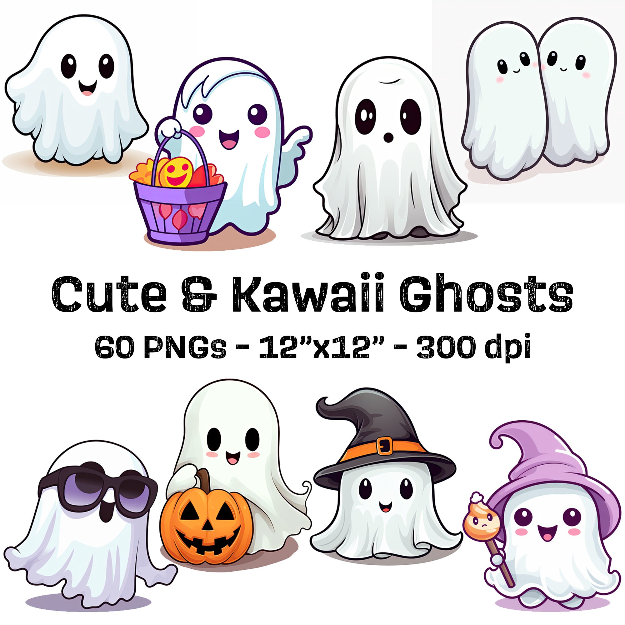 Scary Ghosts Clipart