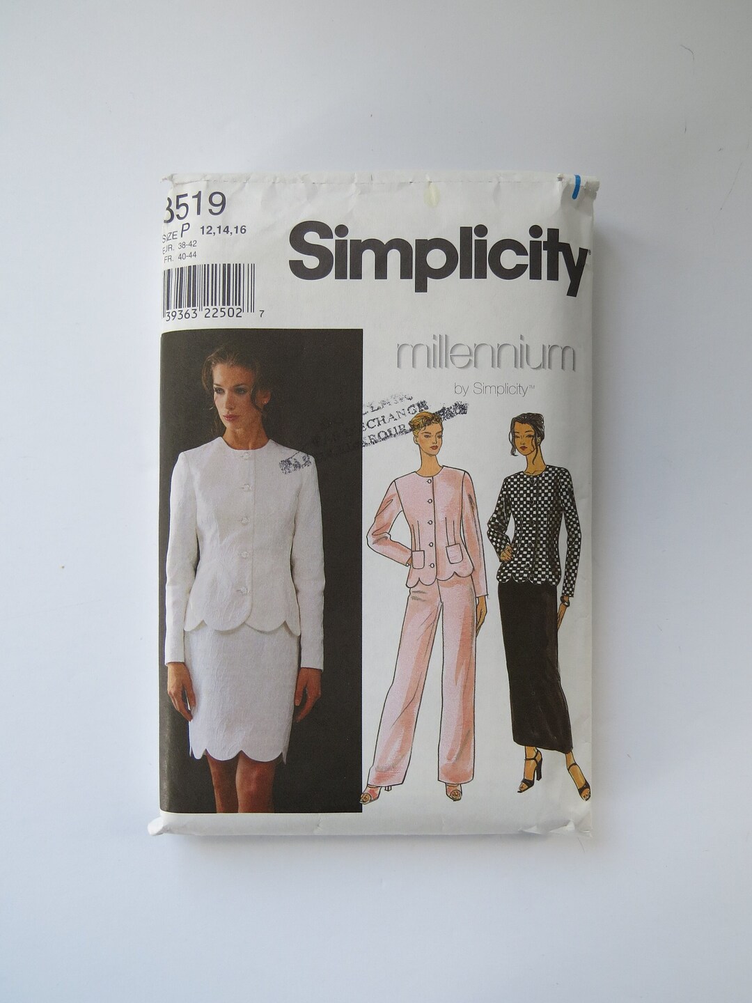 Vintage Simplicity Millennium 8519 Misses/misses Petite Fitted Jacket ...