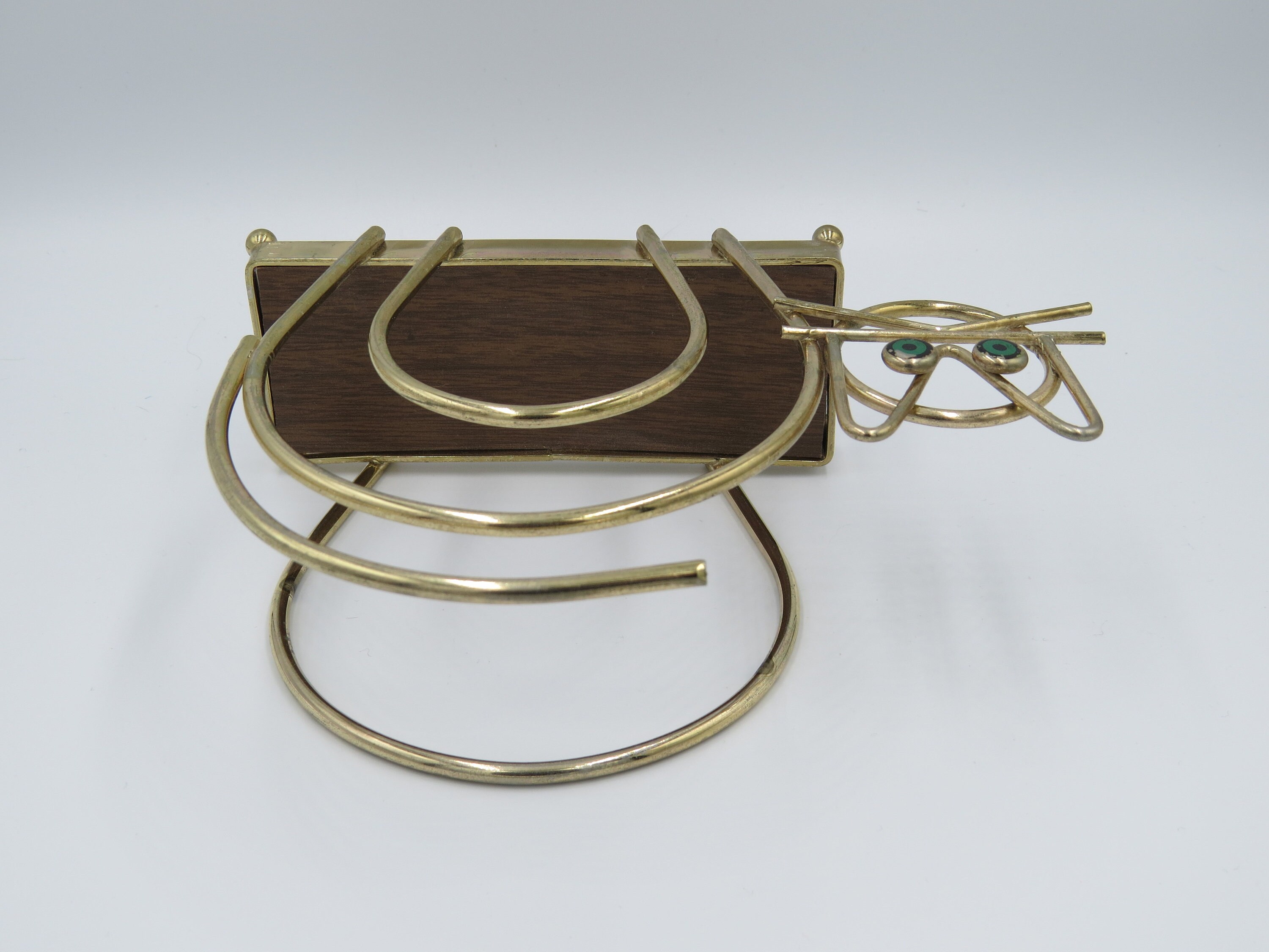 Vintage Cat Letter Holder Richard Galet NY, Napkin Holder, Goldtone ...