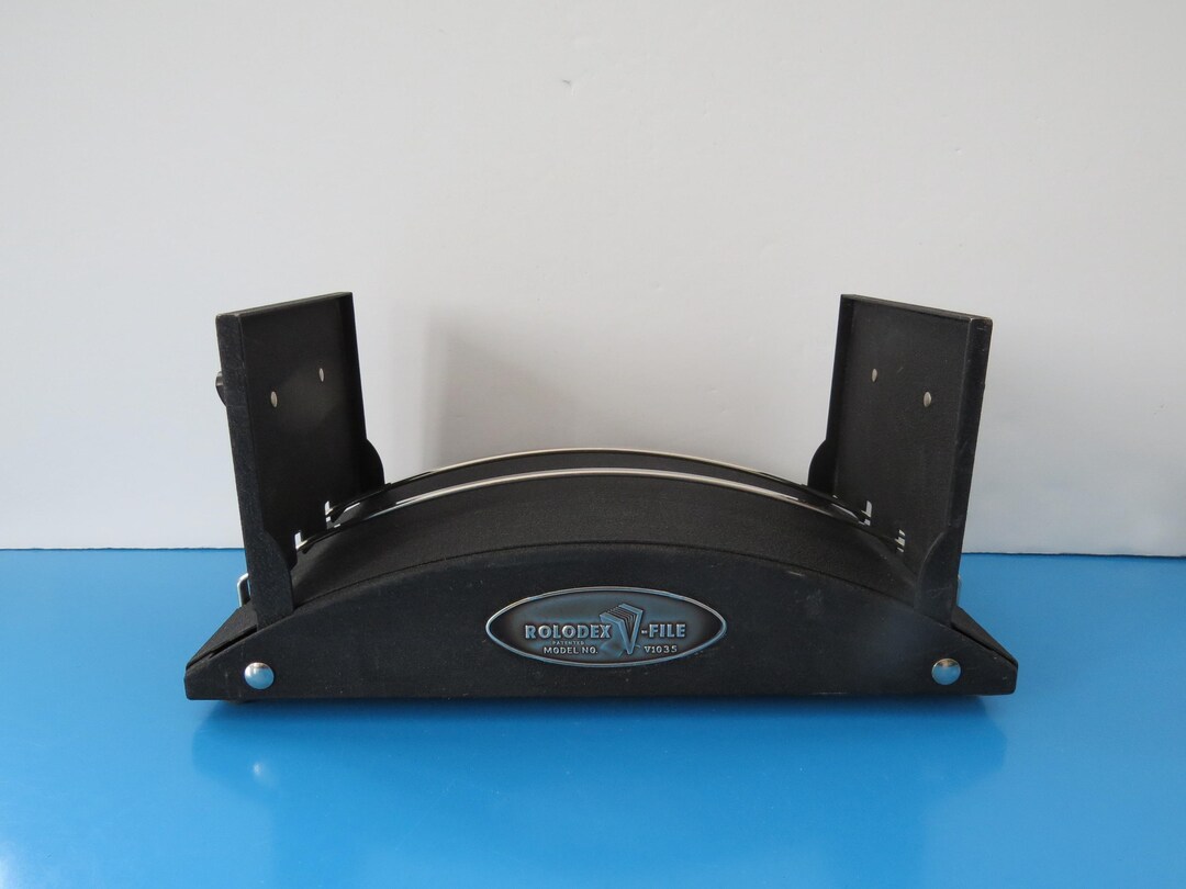 1970s Black Metal Rolodex V-file Model V-1035, Card File, Heavy Duty ...