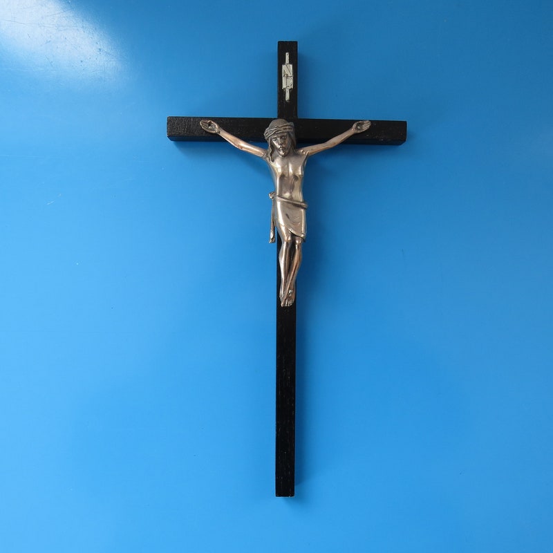 Black Crucifix - Etsy