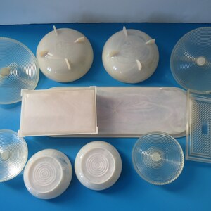 Vintage Fosta Dresser Trinket Box and Tray Set, Vanity Set, Powder Pink ...