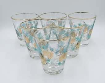 Vintage Gold Pinecone Glasses - Etsy