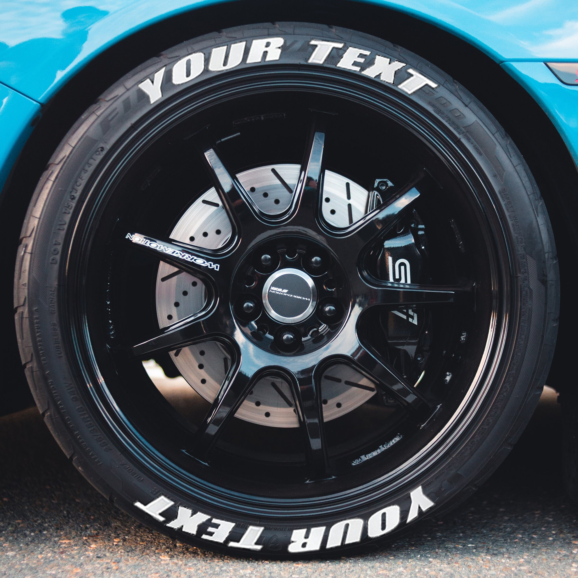 Custom Tire Stickers Personalized Wording Rubber Tire - Etsy