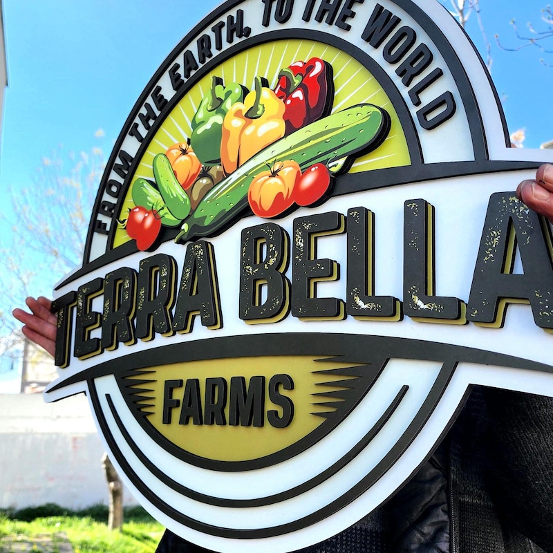 Wood Christmas Door Signs Logo - Etsy