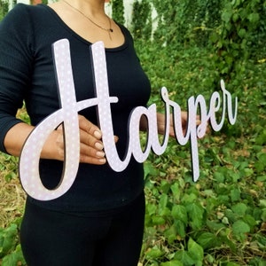 Personalized 3D Baby Name Sign, Custom Nursery Name Sign, Unique ...