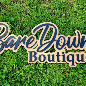 Custom Wooden Sign: 3D Laser Cut Signage - Etsy
