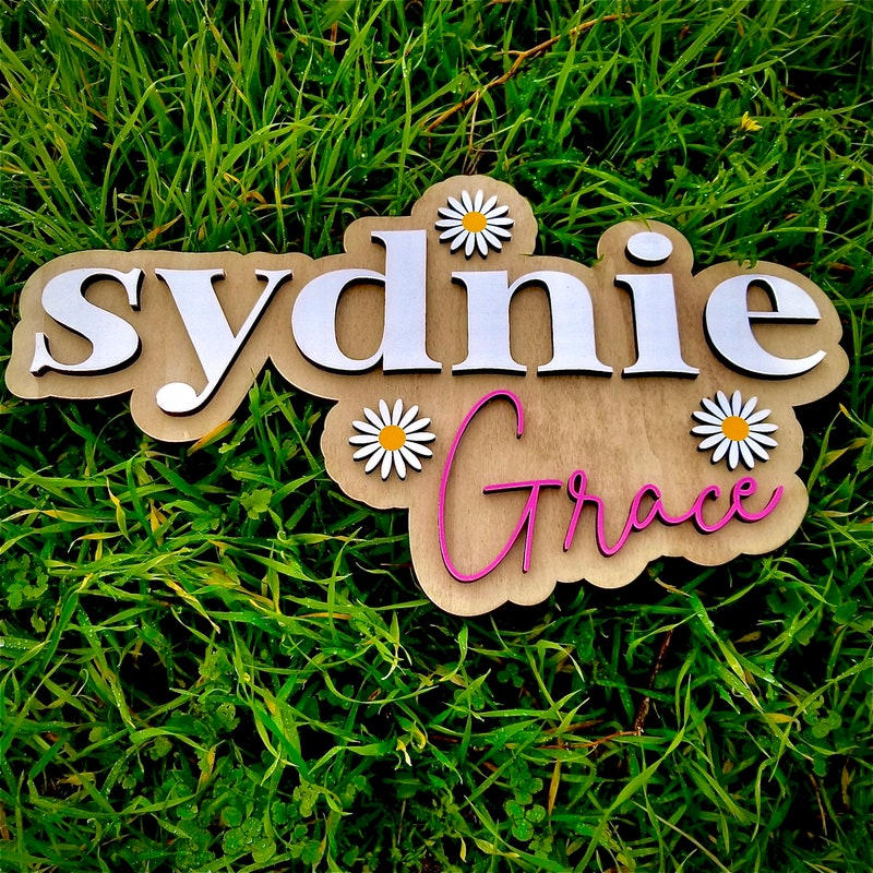 Birthday Name Sign - Etsy