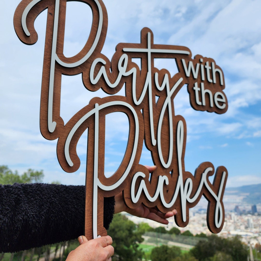 Party Event Sign, , Welcome Sign, 3D Large Size Sign, Custom Wooden ...