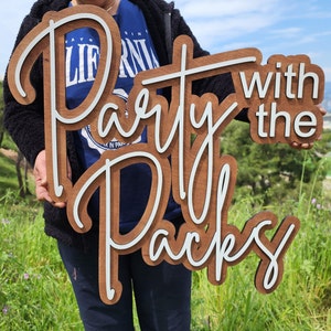 Party Event Sign, , Welcome Sign, 3D Large Size Sign, Custom Wooden ...