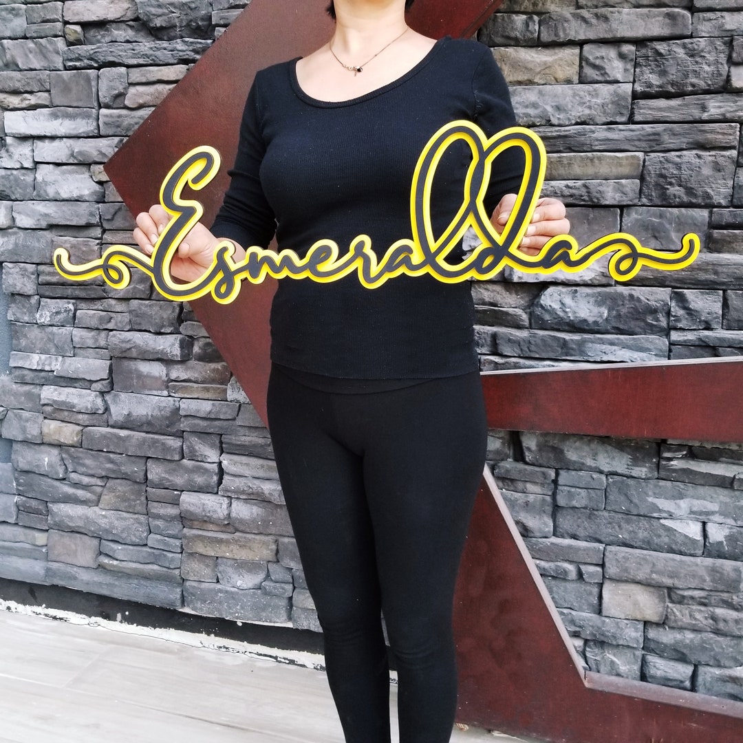 Custom Nursery Name Sign, Unique Wedding Sign, Personalized Sign for ...