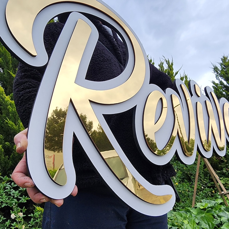 Gold Name Sign - Etsy