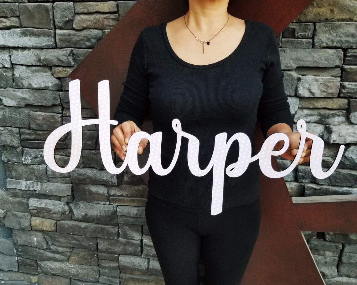 Personalized 3D Baby Name Sign Custom Nursery Name Sign - Etsy