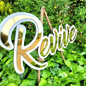 Custom Gold Mirror Acrylic Wedding Welcome Sign - Nursery Name Sign - Etsy
