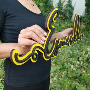 Custom Nursery Name Sign, Unique Wedding Sign, Personalized Sign for ...