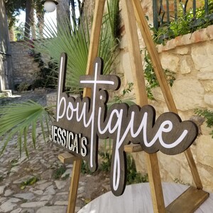 Custom Wooden Business Sign, Personalized Logo Sign, Unique Lobby Sign ...