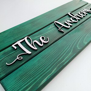 Custom Rustic Wooden Sign, Last Name Sign, Colorful Established Sign ...