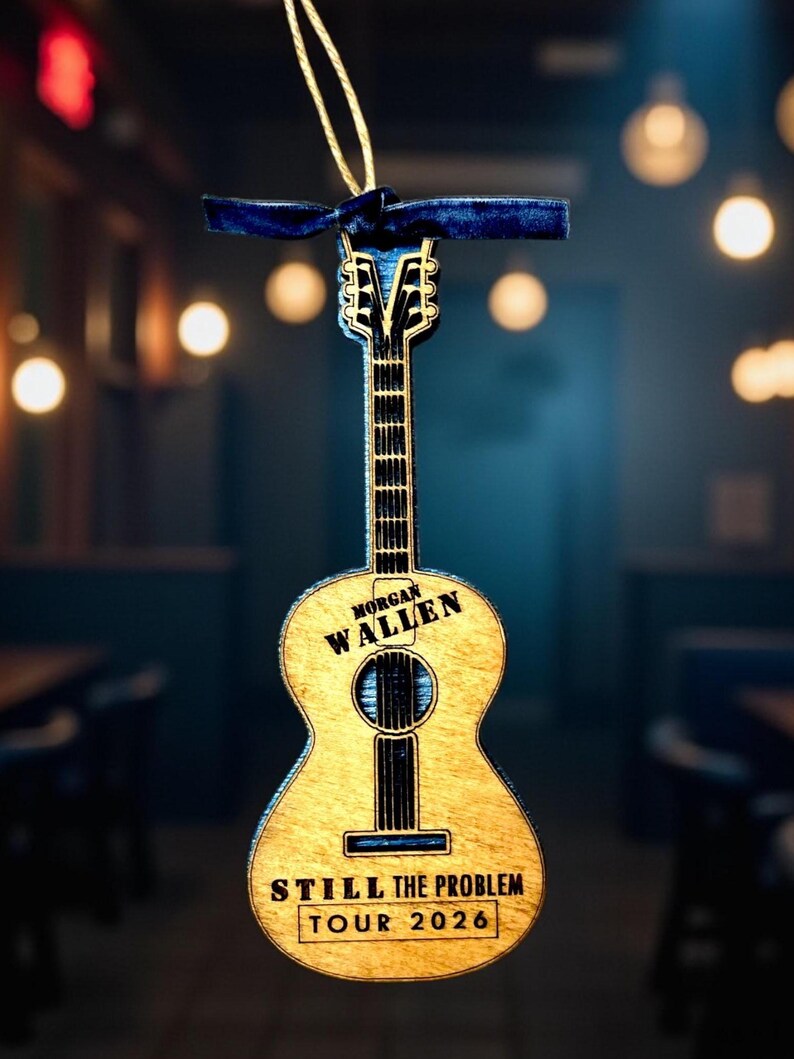 Morgan Wallen Guitar Ornament: Concert Memorabilia, Country Music Decor ...