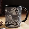 Hey Boo Ghost Halloween Coffee Mug, Halloween Mug, Pink Halloween Mug ...