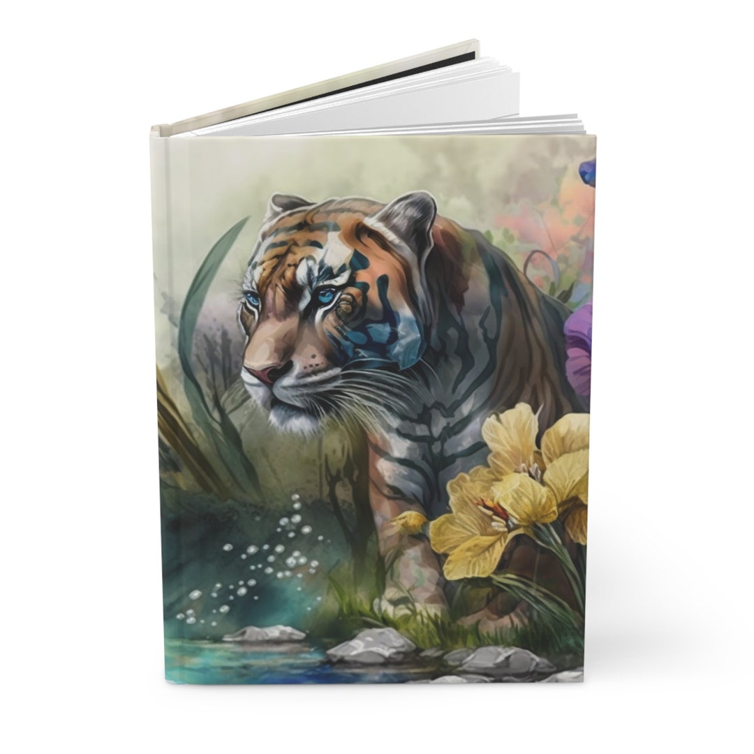 Tiger Hardcover Journal, Safari Animal Journal, Tiger Lover Gift ...