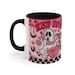 Hey Boo Ghost Halloween Coffee Mug, Halloween Mug, Pink Halloween Mug ...