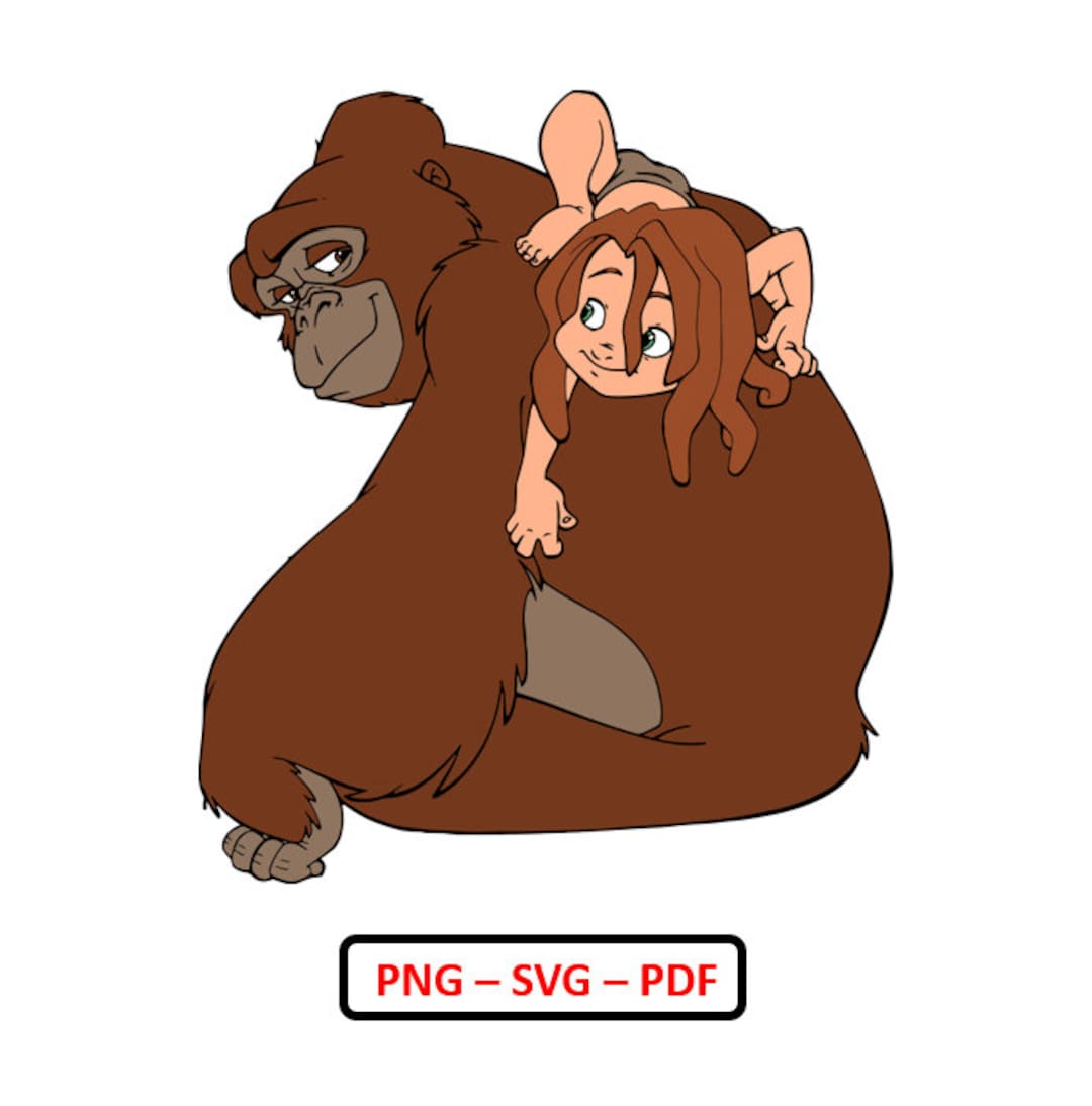 Image File Picture Bundle Tarzan Child With Kala Tarzan King Jungle ...