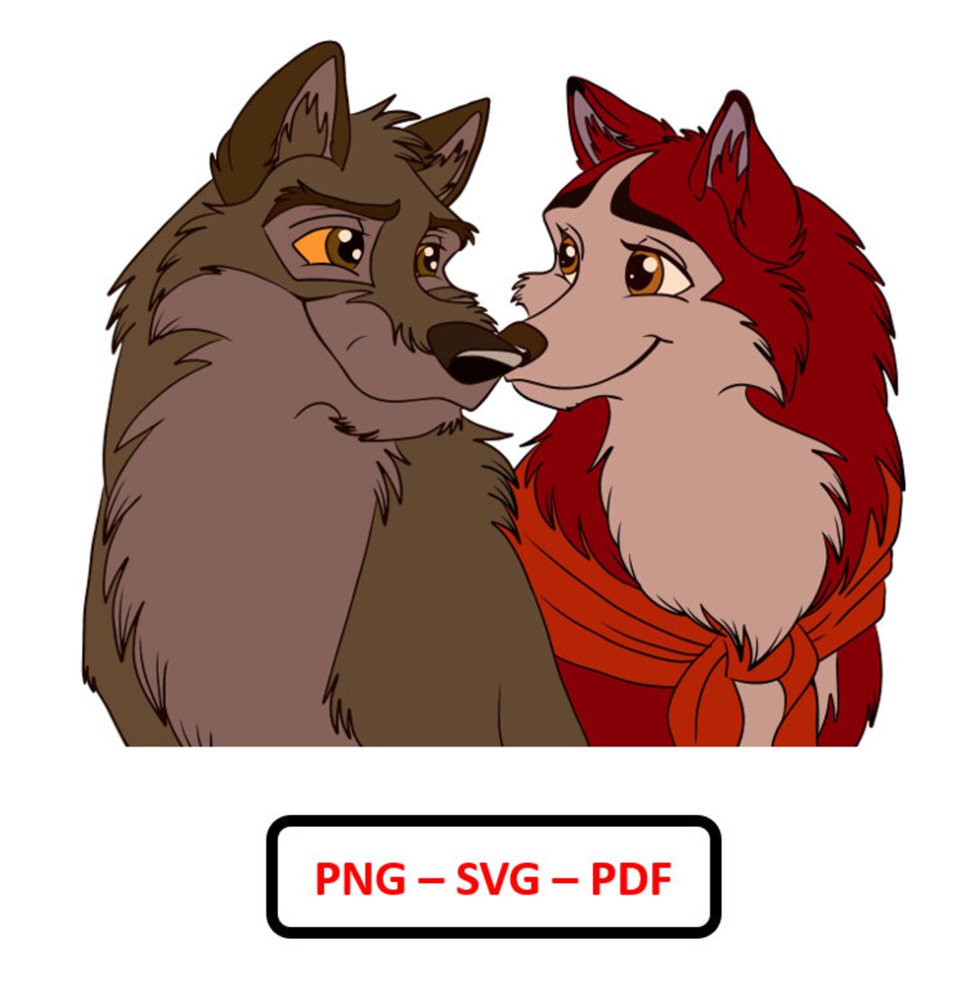 Image Picture File Vector File Bundle Digital Art Balto and Jenna Dogs ...
